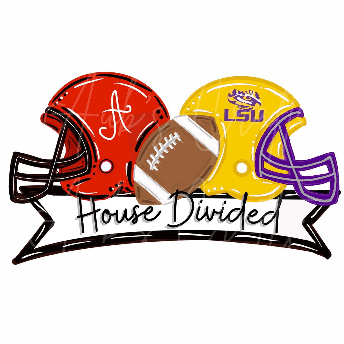 House Divided Football PNG SVG: Sports Design (digital) - Etsy