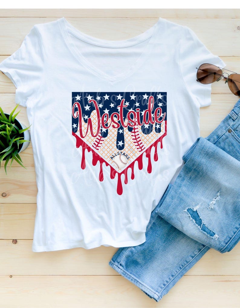 USA Flag Allstars Drip Home Plate Png | Sprinkles Ice Cream Home Plate ...