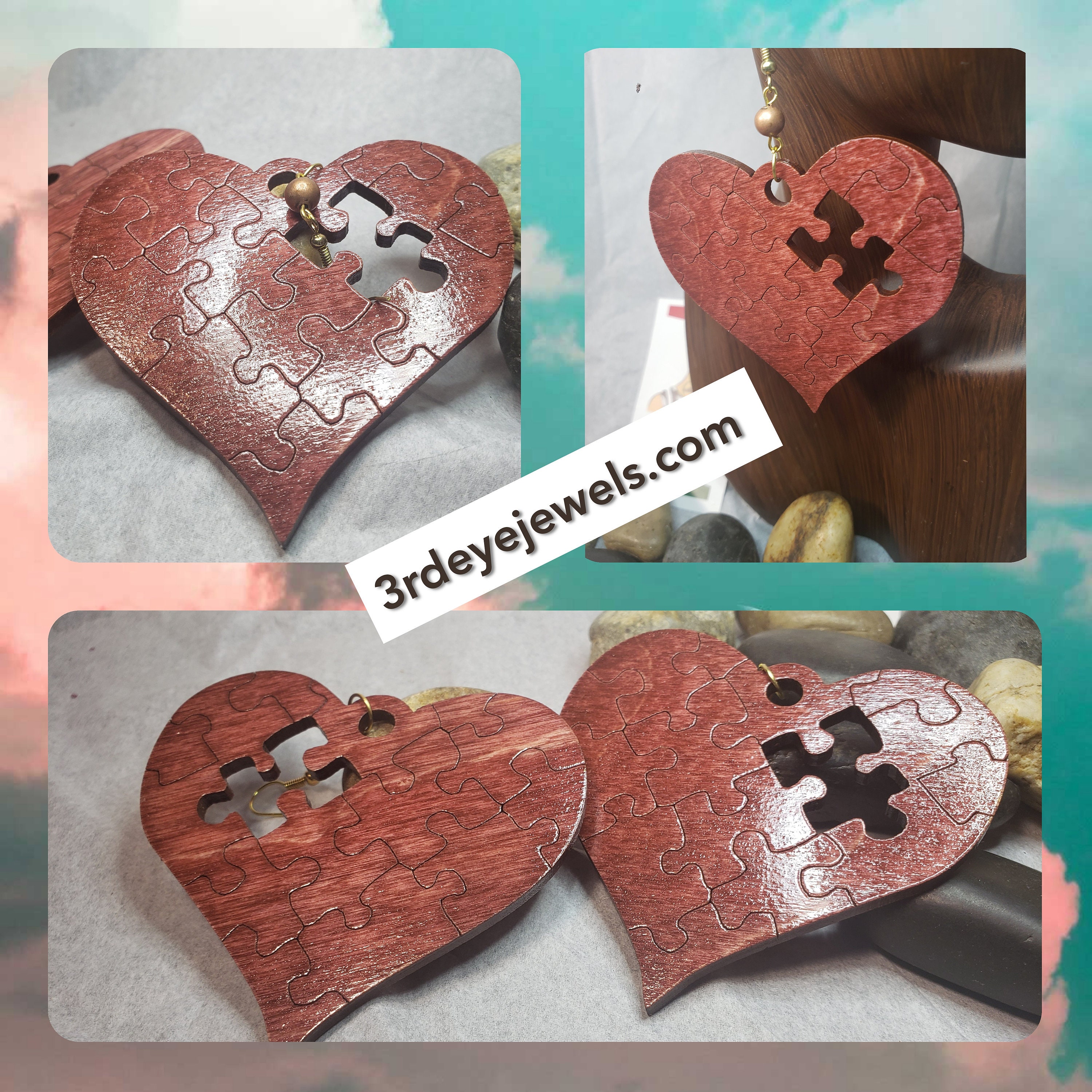 Missing Piece Heart Earrings