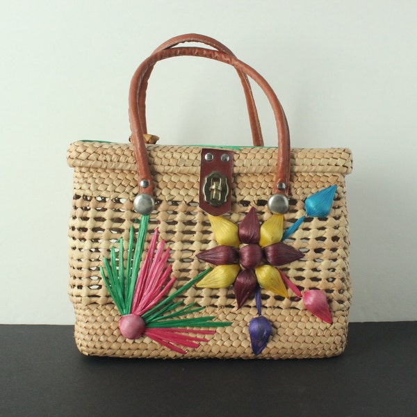 Woven Straw Purse - Etsy