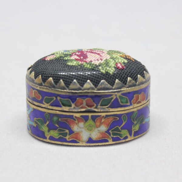 Petit Point Pill Box - Etsy