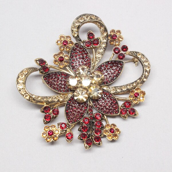 Huge Rhinestone Pin - Etsy