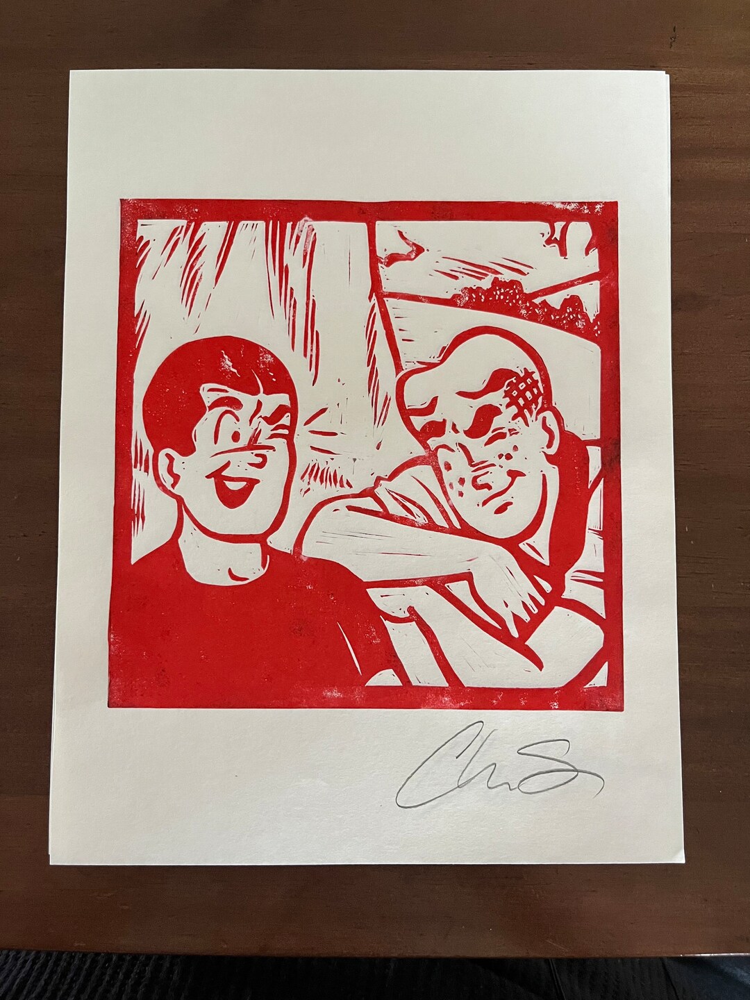 Archie Riverdale Gay Jughead Hand Pulled Linoleum Block Print Signed by ...