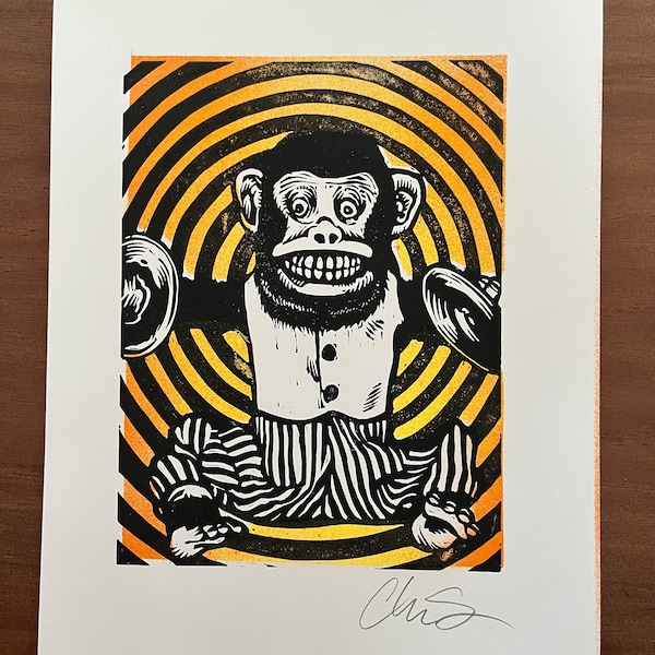 Cymbal Monkey - Etsy