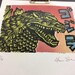 Godzilla Signed Handmade Prints Monster Japan Kaiju Mothra - Etsy