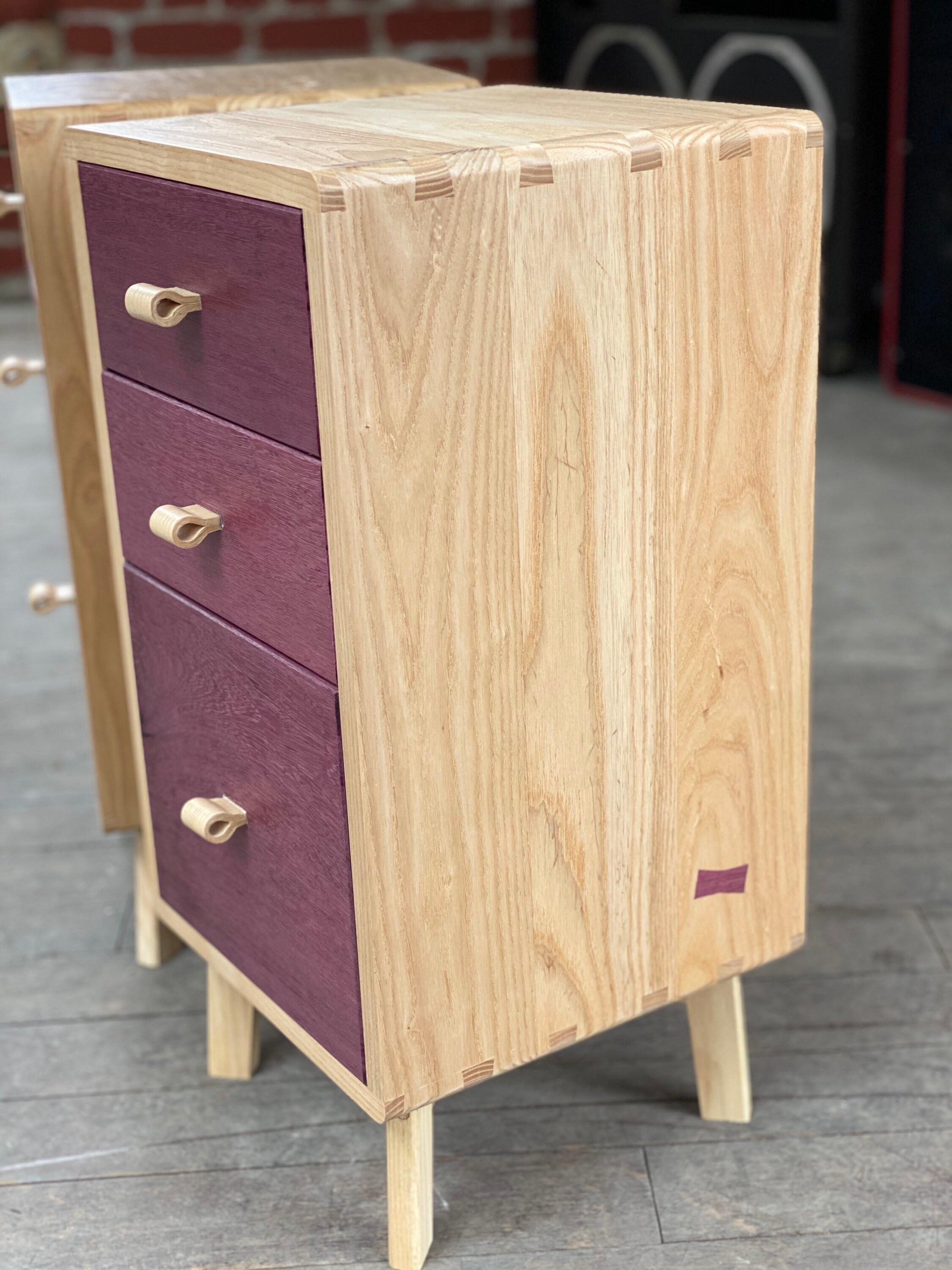 Ash and Purpleheart Drawer Set Handcrafted Dovetails - Etsy