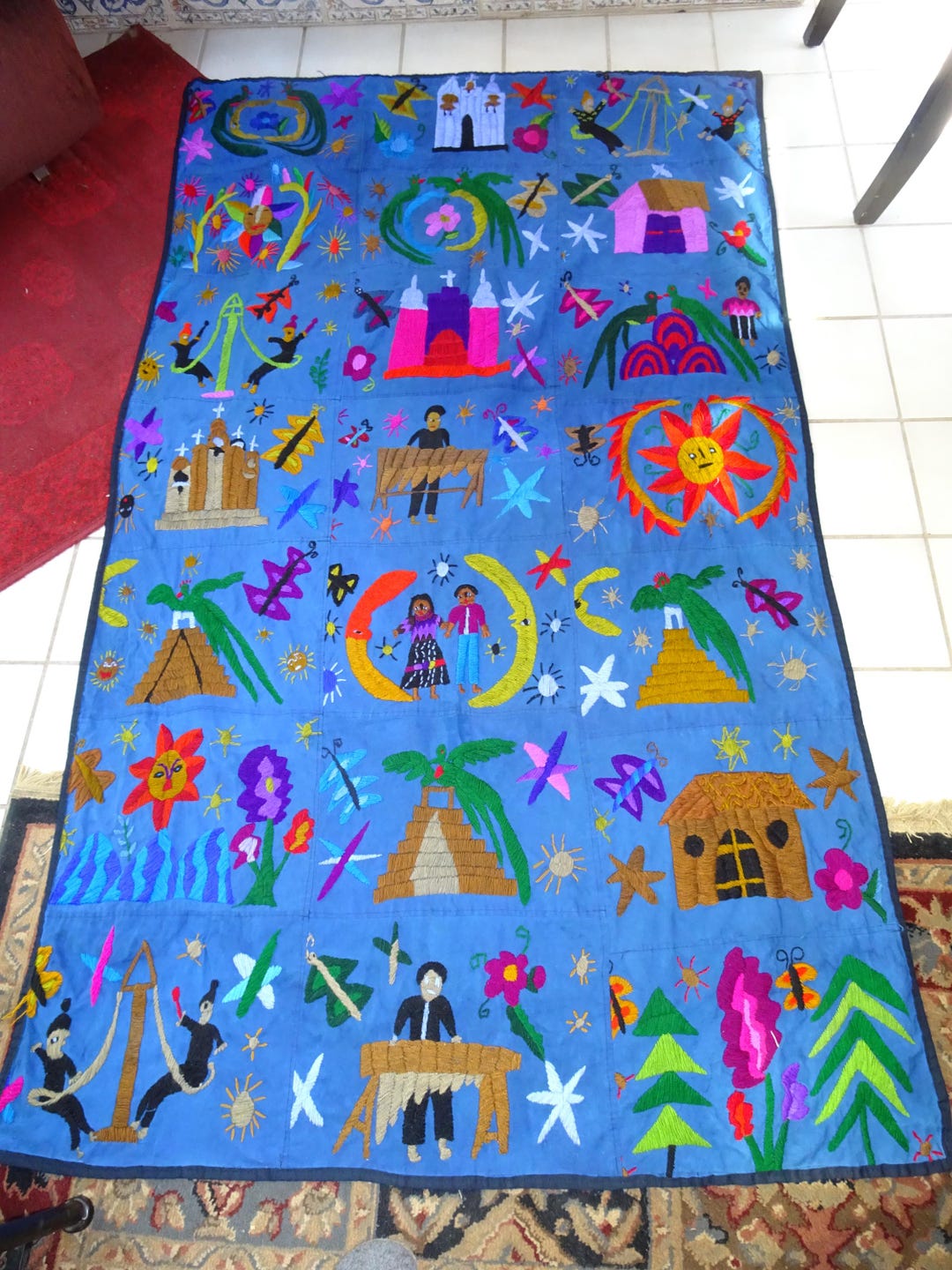 Very Large Hmong History/story Tapestry 45" X 82" - Etsy