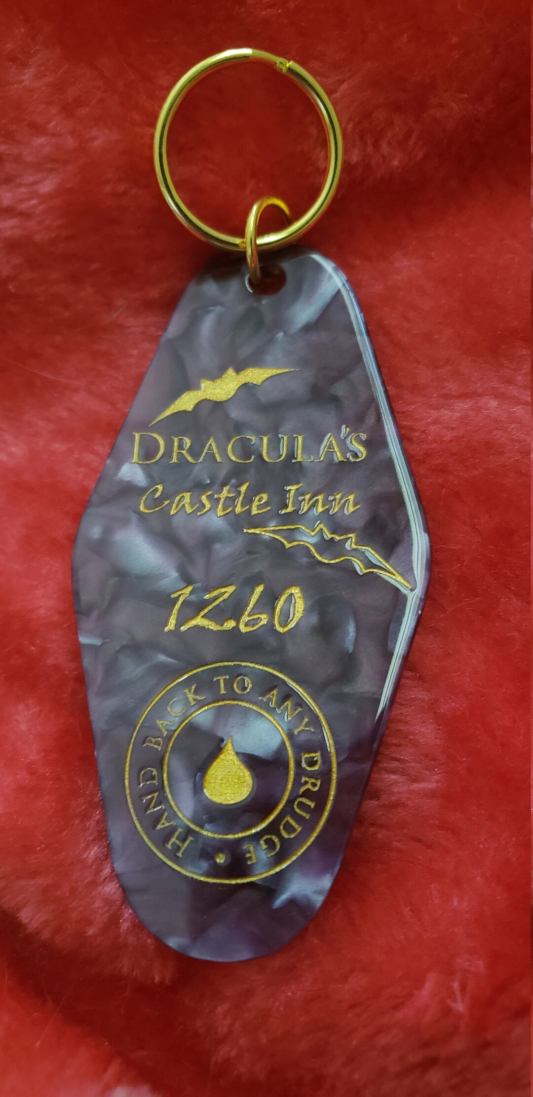 Dracula's Castle Inn Keychain - Etsy