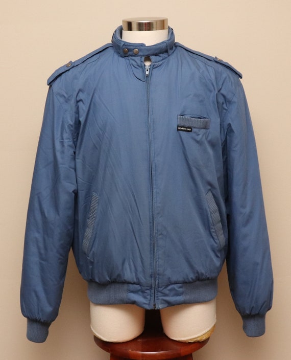 Vintage Members Only Blue Black White Windbreaker Ful… - Gem