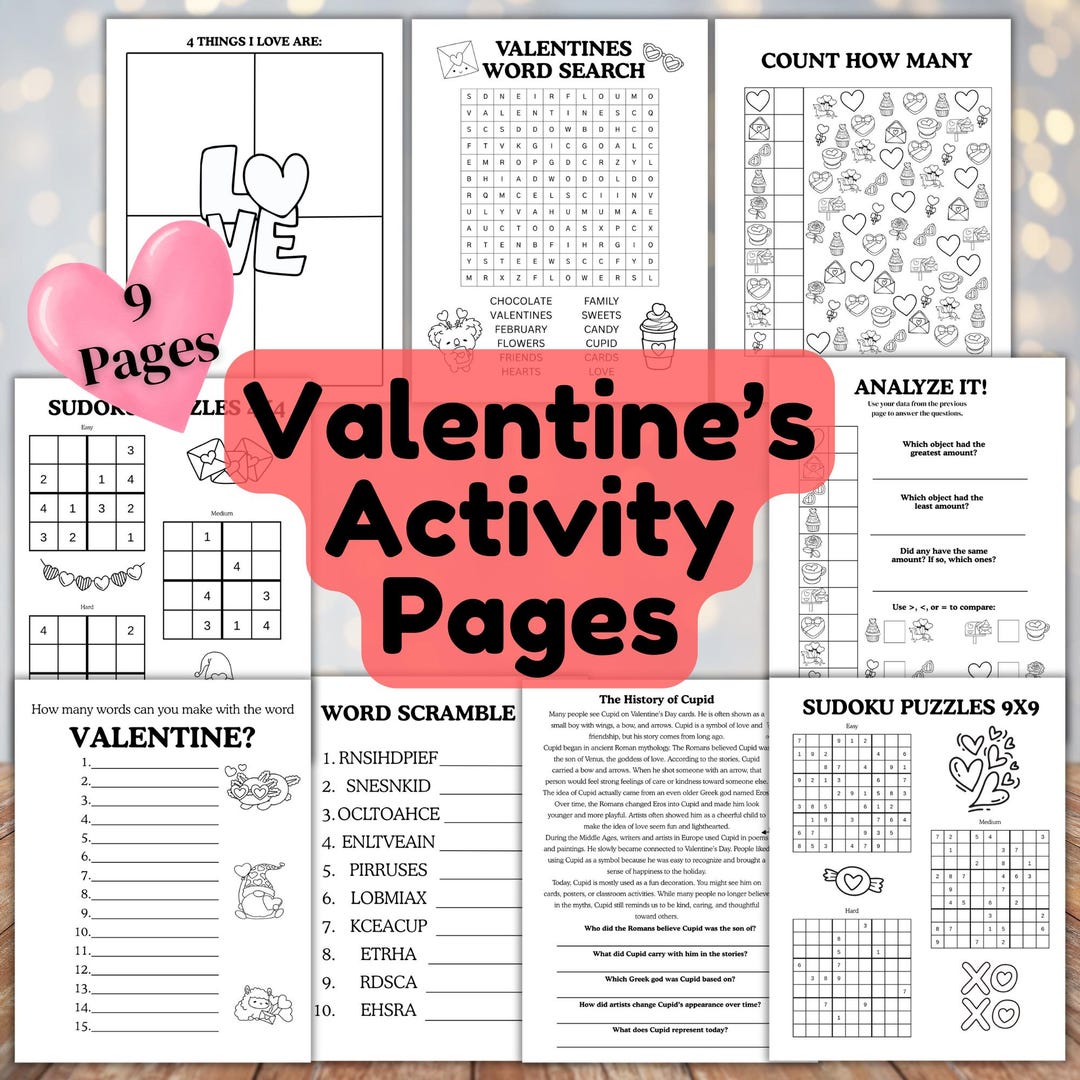 Valentine's Day Worksheets and Activities for Elementary Kids ...