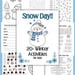 Winter Worksheets for Kids, Snow Day Coloring Pages, January Activities ...