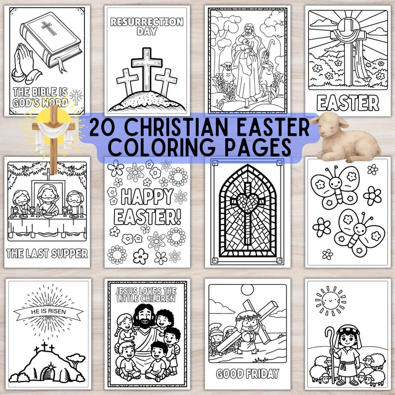 Spring Coloring Church - Etsy