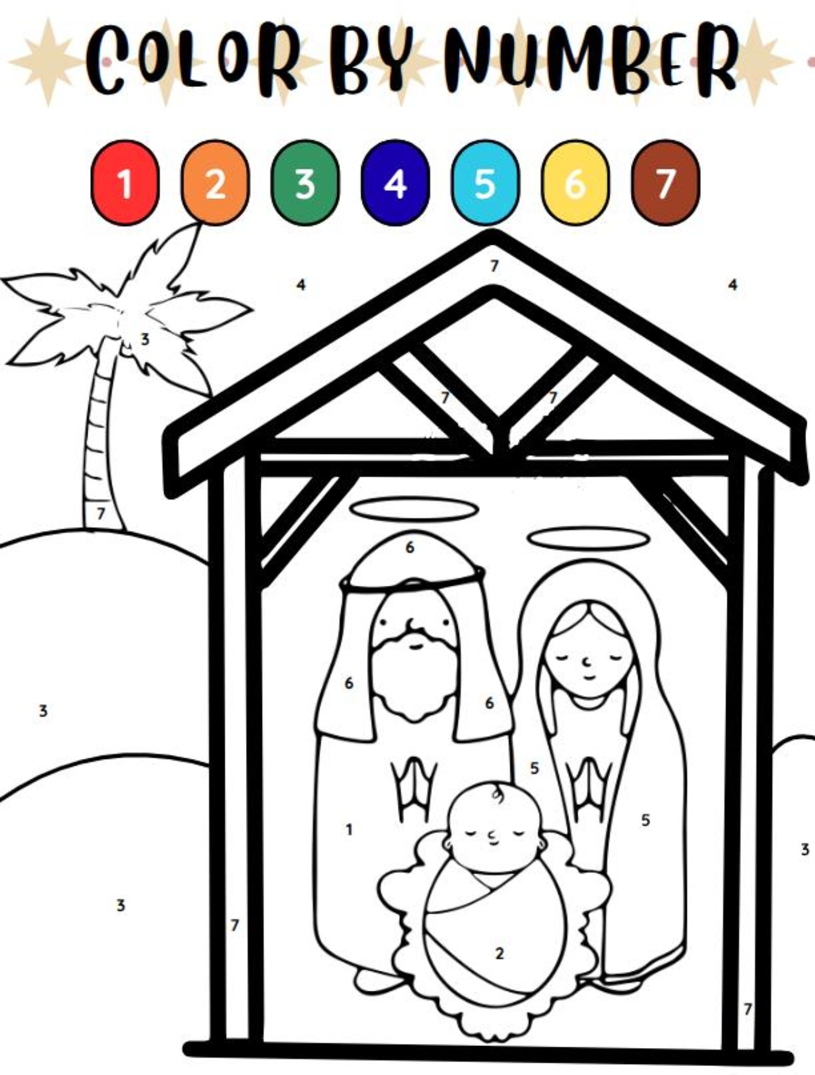 Christian Christmas Printable Pack for Kids | 20 Pages | Nativity ...