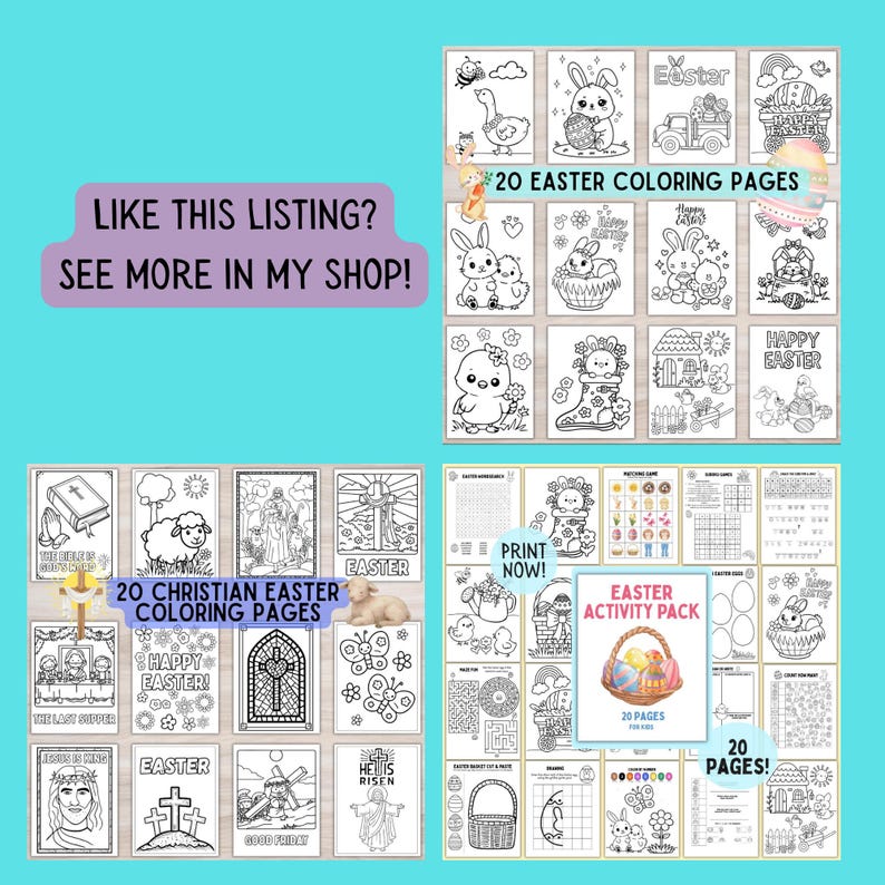Easter Basket Craft Printable for Kids Cut and Paste Easter Coloring ...