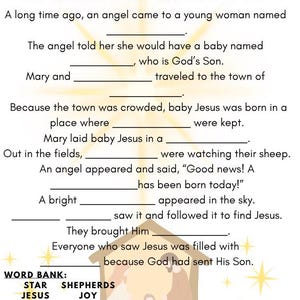 Christian Christmas Printable Pack for Kids | 20 Pages | Nativity ...