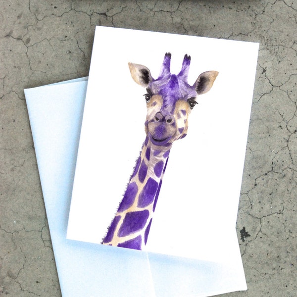 Purple Giraffe - Etsy