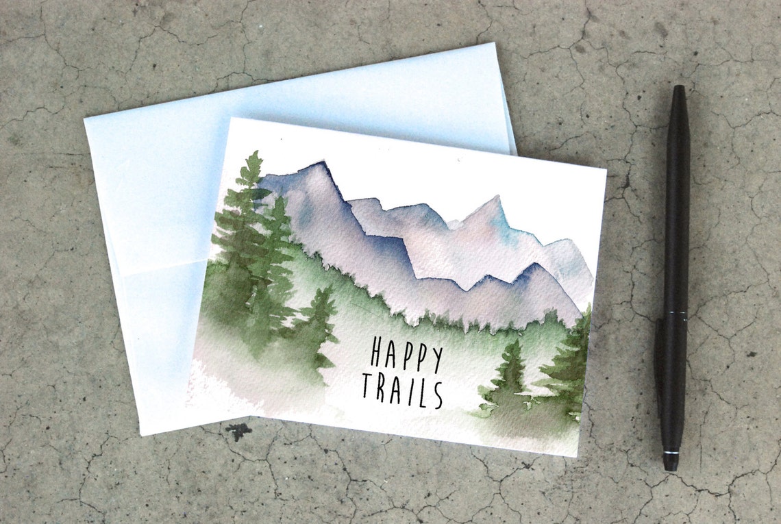 Happy Trails Card - Etsy