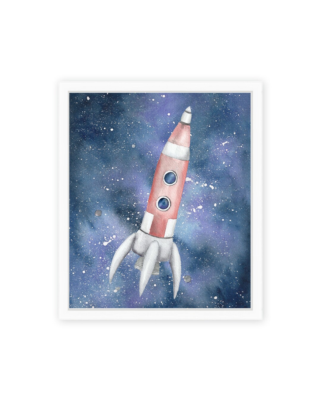 Galaxy Rocket Print - Etsy