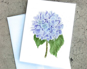 Hydrangea Card - Etsy