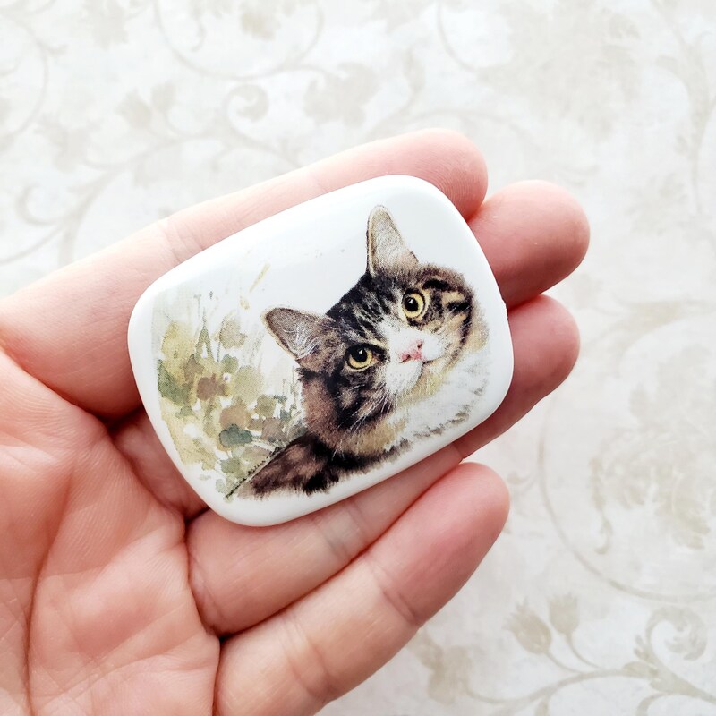 Porcelain Brooch - Etsy