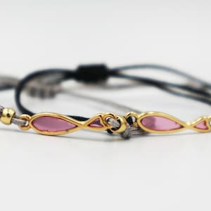 Pink Tiny Fish Charm Bracelet,adjustable Bracelet,gift for Her ...