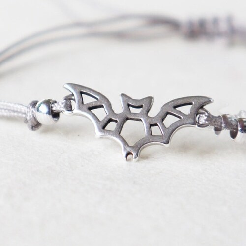 Bat Bracelet friendship Adjustable Dainty Bracelet halloween - Etsy