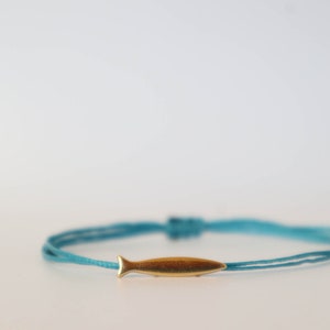 Minimalist Fish Charm Bracelet,adjustable Friendship Bracelet, Gold ...