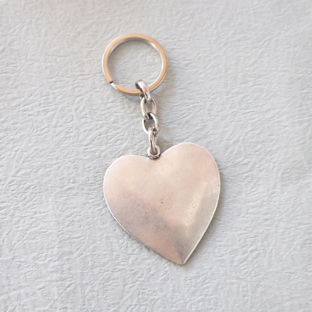 Stunning Large Metal Heart Keychain,present for Birthdays, Anniversary ...