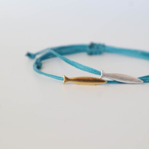 Minimalist Fish Charm Bracelet,adjustable Friendship Bracelet, Gold ...