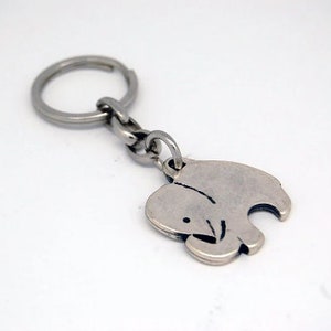 Mammoth Keychain, Silver Woolly Mammoth, Keychain for Boyfriend - Etsy