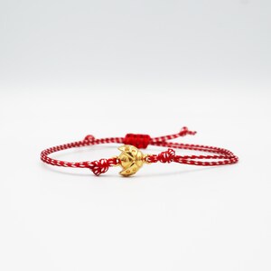 Ladybug Charm Bracelet,friendship Bracelet,macrame Adjustable Bracelet ...