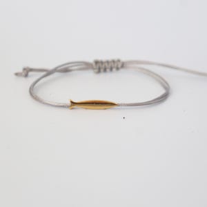 Minimalist Fish Charm Bracelet,adjustable Friendship Bracelet, Gold ...