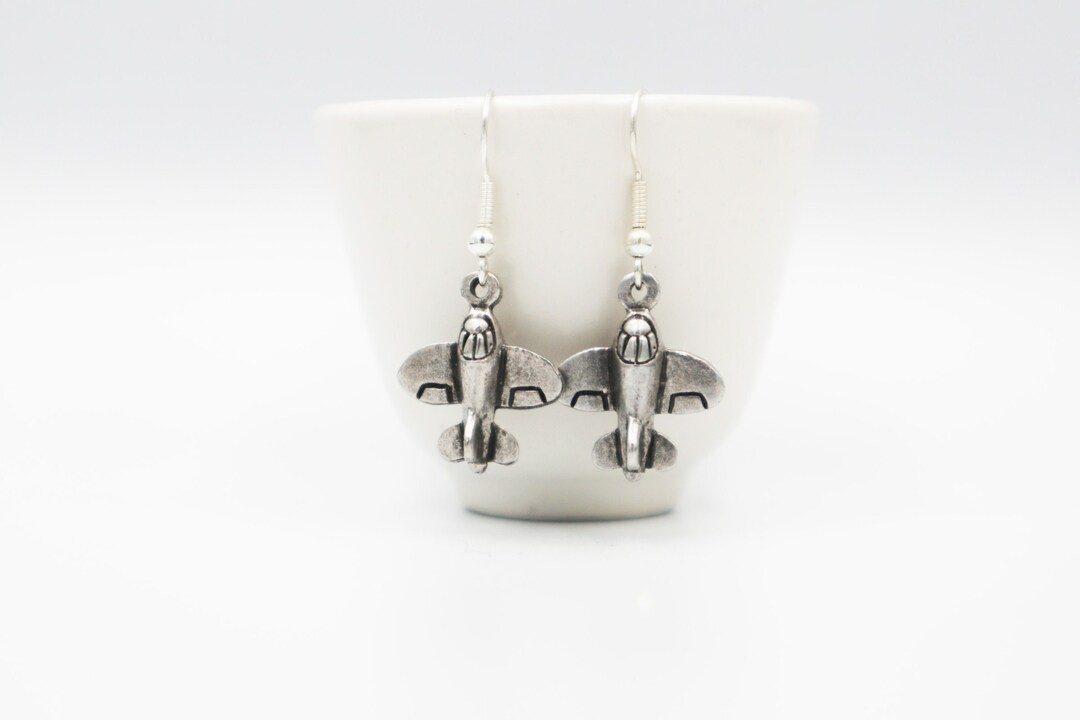 Airplane Earrings,aircraft Propeller Earrings,travel Earrings ...