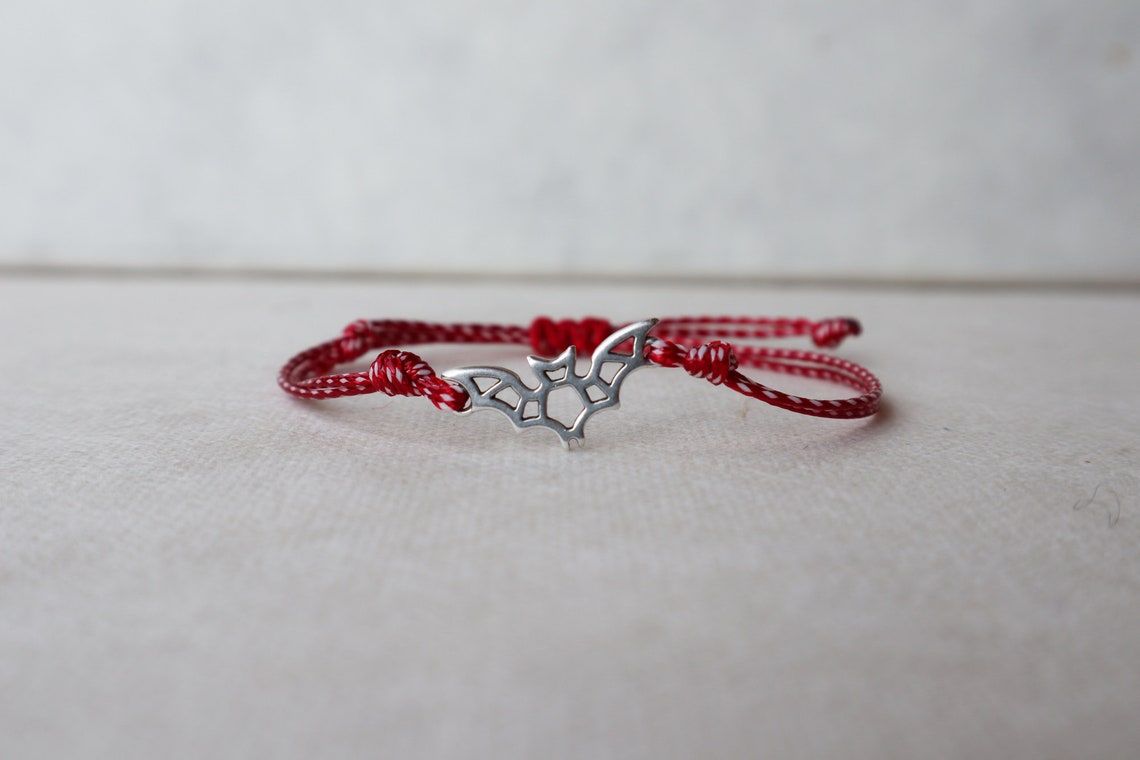 Bat Bracelet friendship Adjustable Dainty Bracelet halloween | Etsy