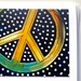 Peace Sign Note Card, Peace Sign Card Blank Inside, Notecard Gift for ...