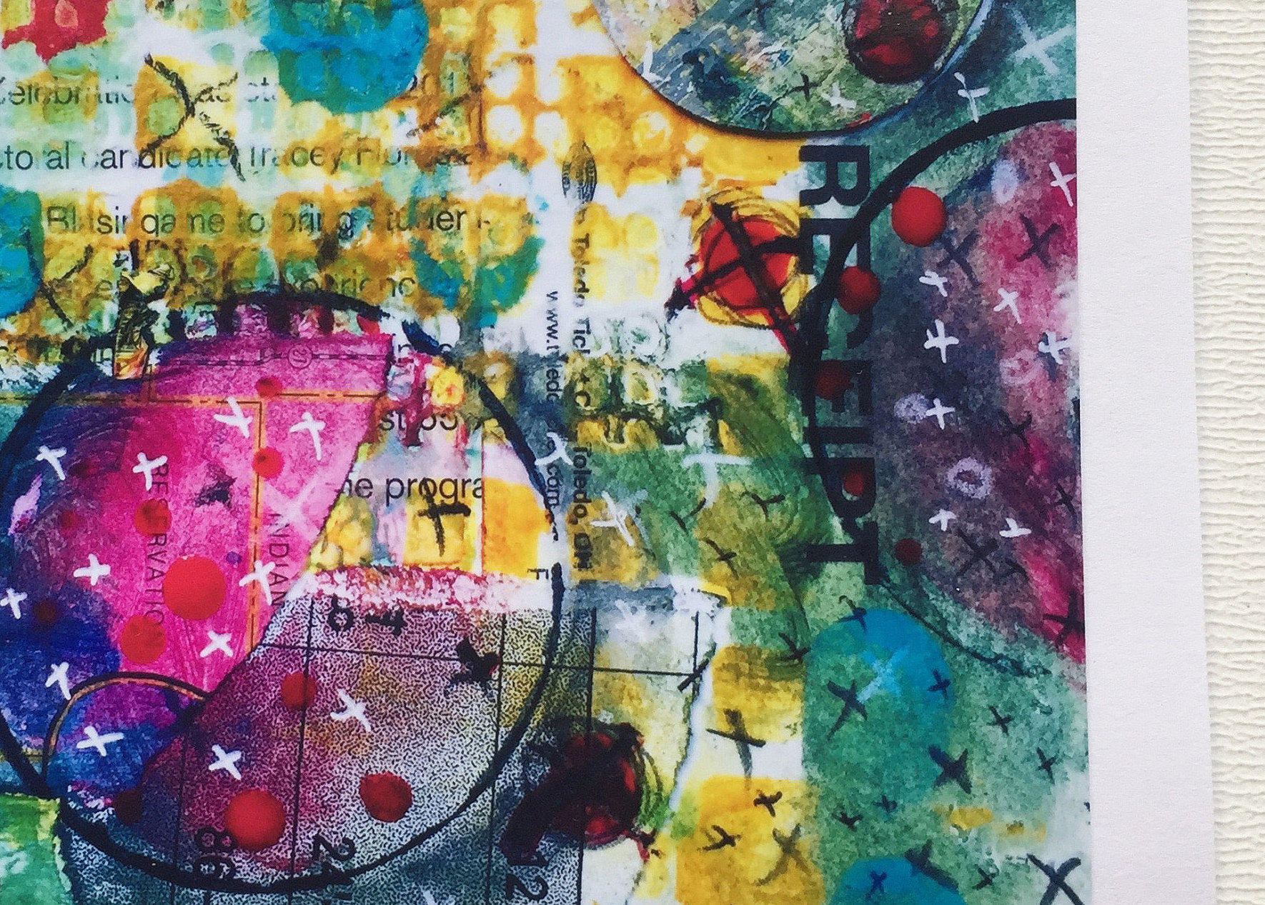 Unique Note Card Mixed Media Handmade Notecards Blank Note - Etsy