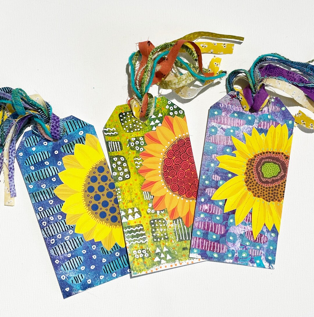 Sunflower Bookmark Gift Set, Flower Bookmark Set, Book Mark Gift ...