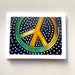 Peace Sign Note Card, Peace Sign Card Blank Inside, Notecard Gift for ...