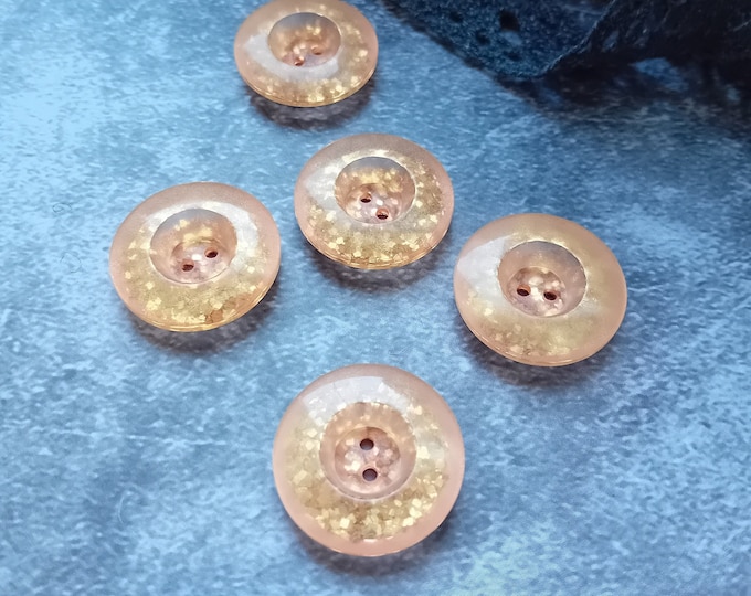 Beautiful Confetti Lucite Vintage Buttons French Couture Sewing Buttons ...
