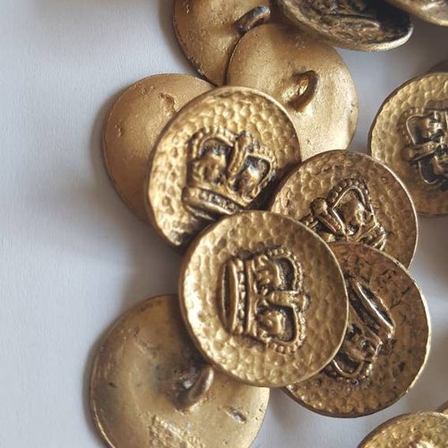 Rare Antique French Crown Button Antique Livery Buttons - Etsy