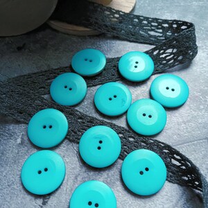 Turquoise Vintage Ornamental Buttons, French Couture Sewing Buttons ...