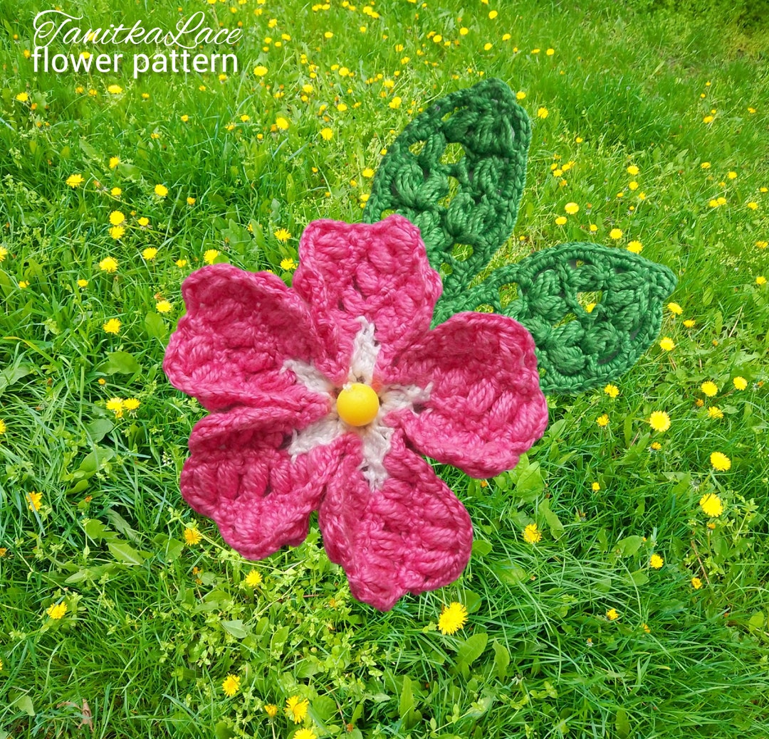 How to Crochet Periwinkle Flower Pattern & Photo Tutorial. Easy Crochet ...
