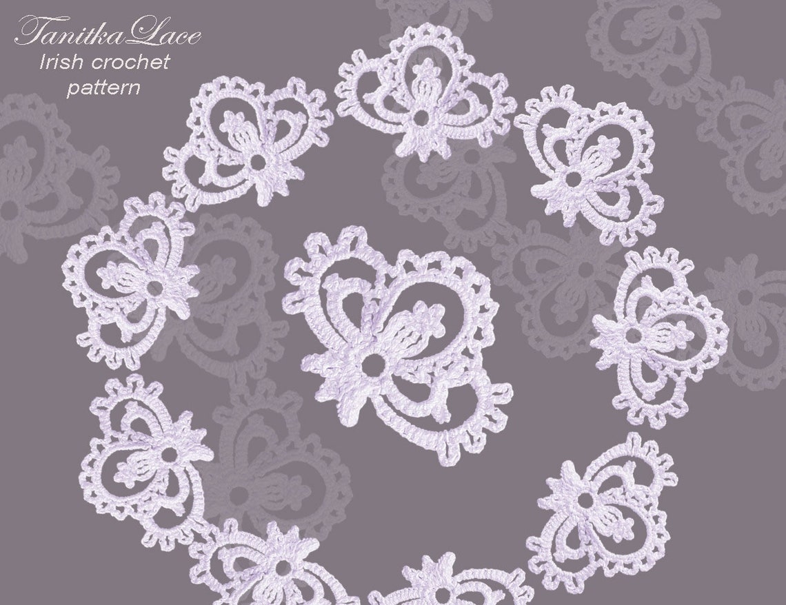 Pattern Irish Lace Making Crochet Flower Pattern Applique - Etsy