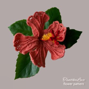 Pattern Hibiscus Realistic Crochet Flower: Tutorial How to Make Flowers ...