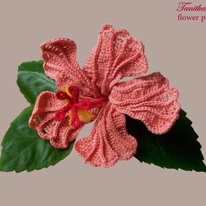 Pattern Hibiscus Realistic Crochet Flower: Tutorial How to Make Flowers ...