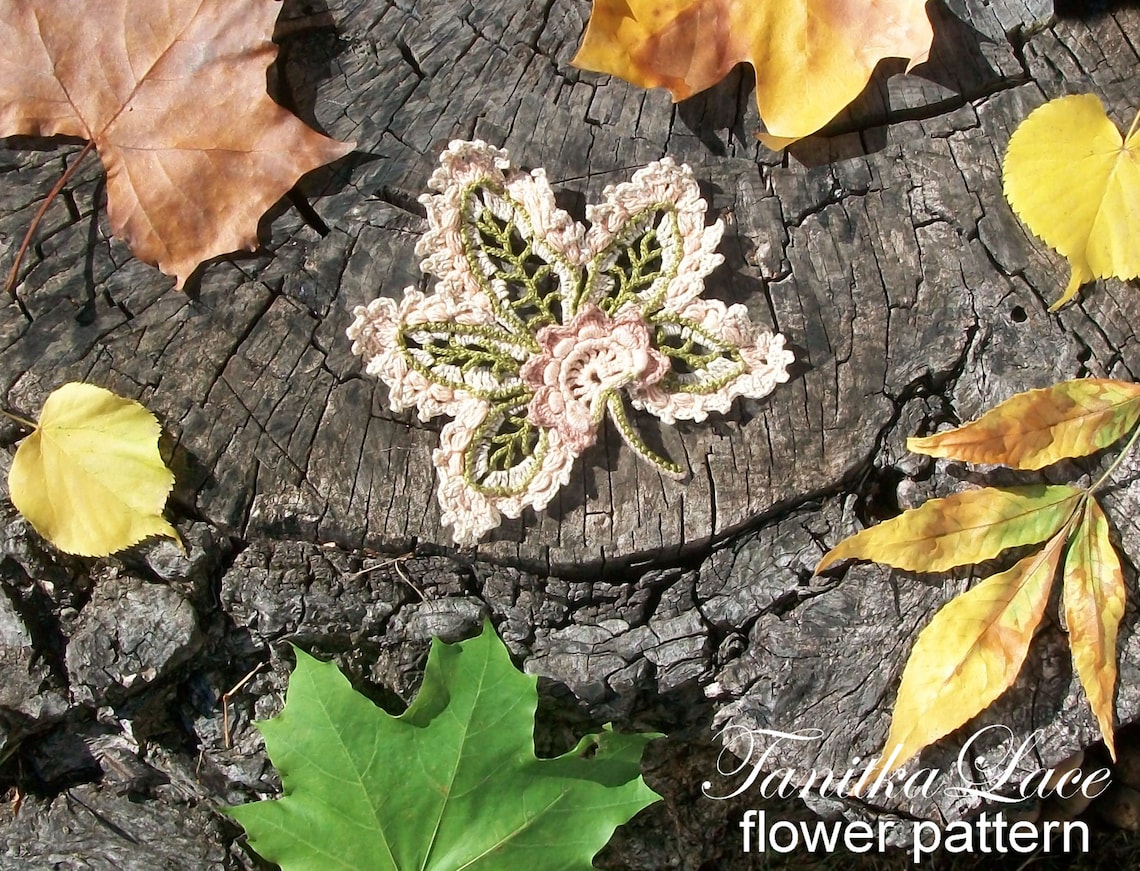 Crochet Maple Leaf Pattern: Tree Leaves Applique Decor (PDF Tutorial ...