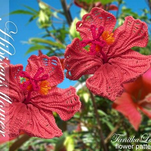 Pattern Hibiscus Realistic Crochet Flower: Tutorial How to Make Flowers ...