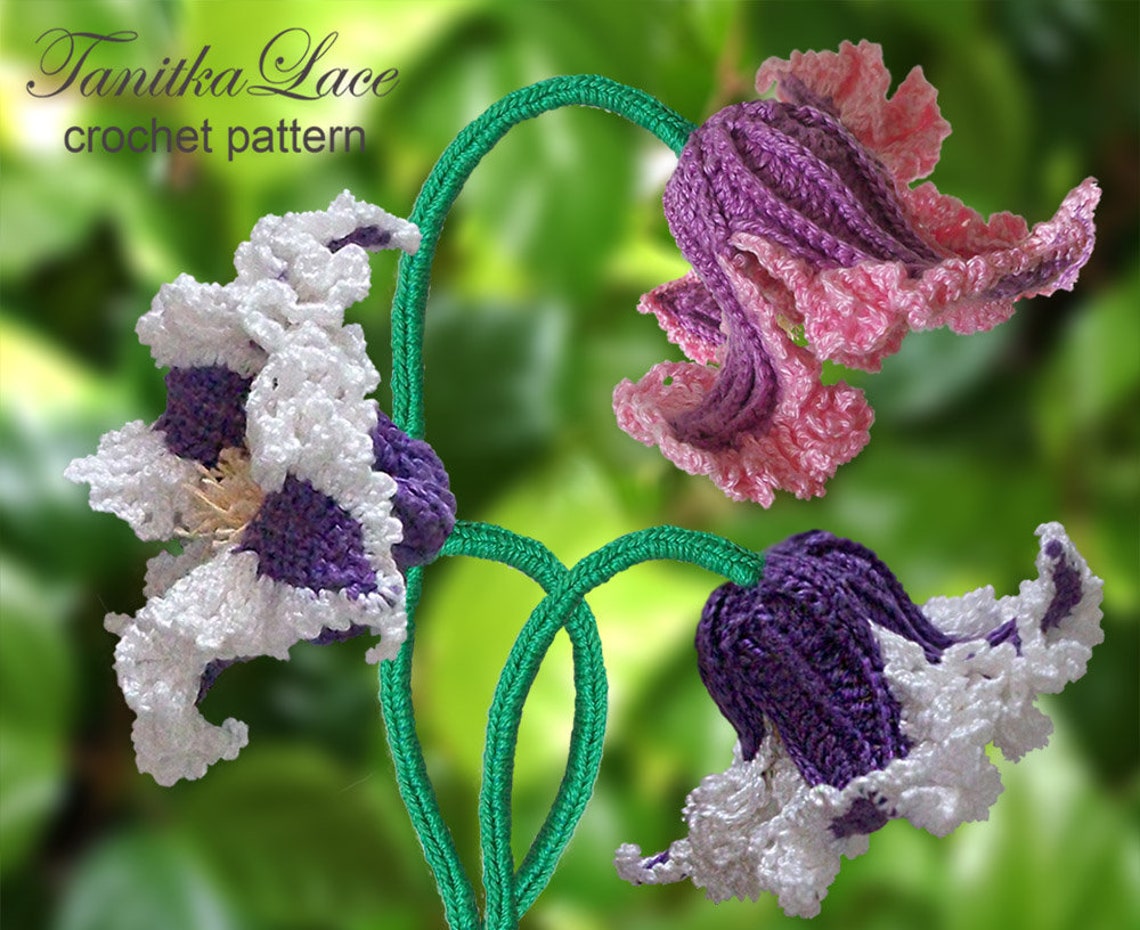 E-book Crochet Patterns Flower Collection. 4 Patterns Pack for - Etsy