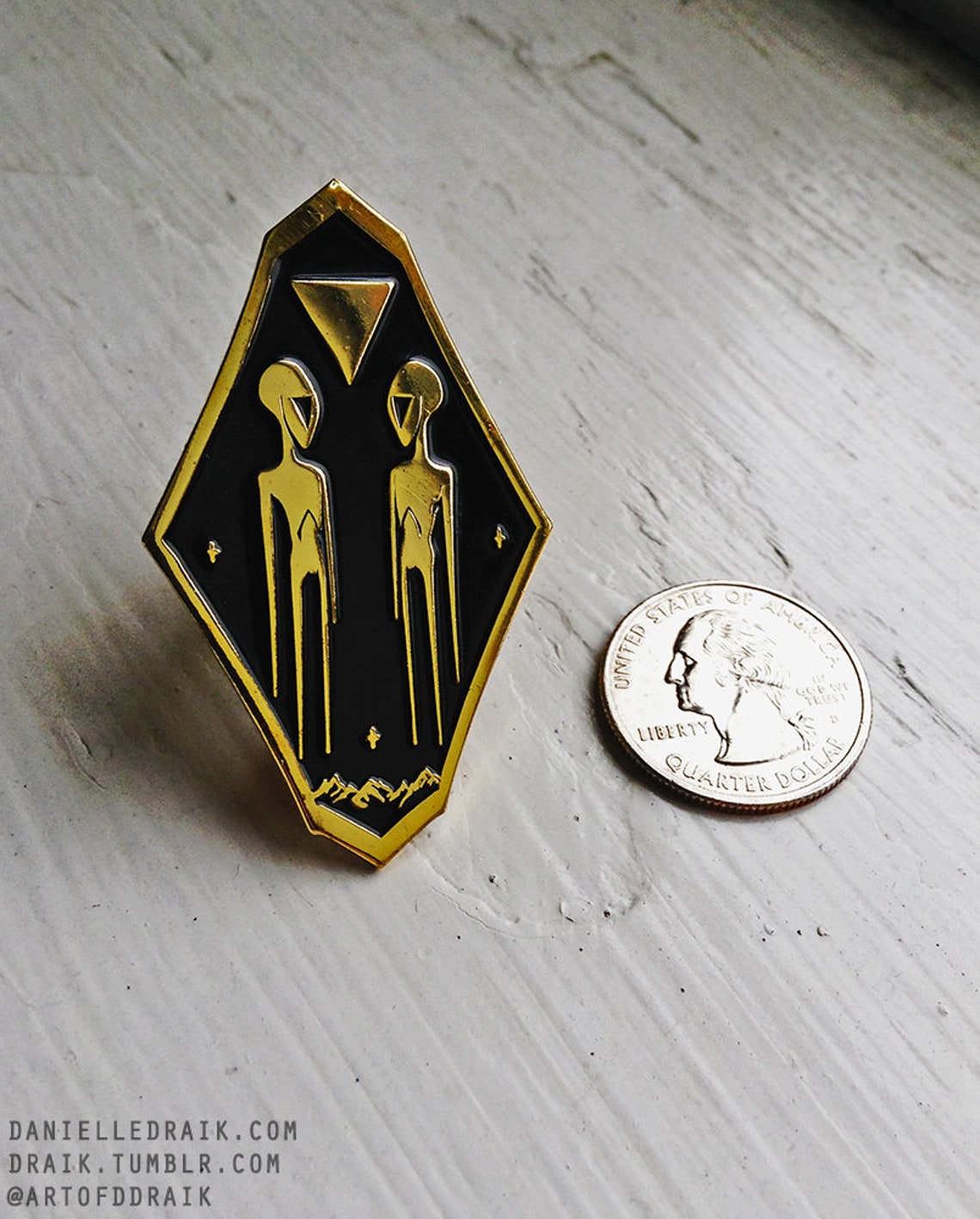 Hard Enamel Pin Nighttime Ascension 2.25 inches Original | Etsy