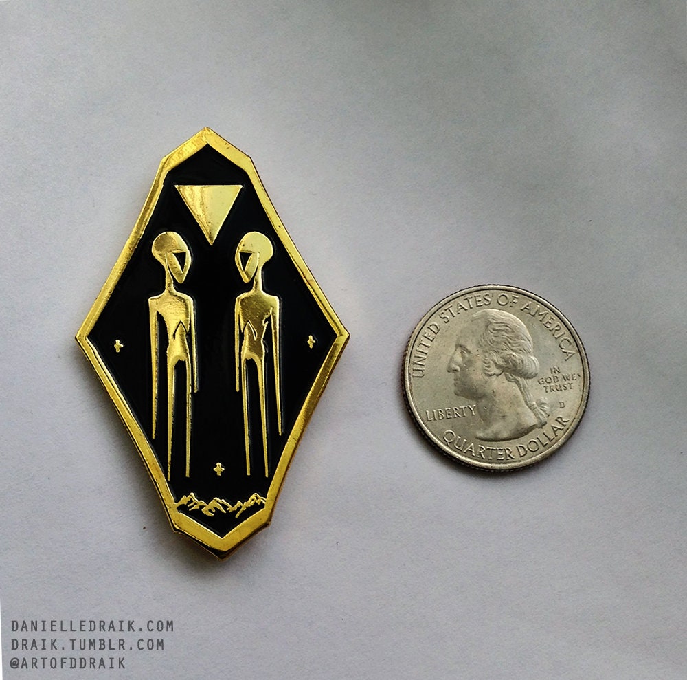 Hard Enamel Pin Nighttime Ascension 2.25 inches Original | Etsy